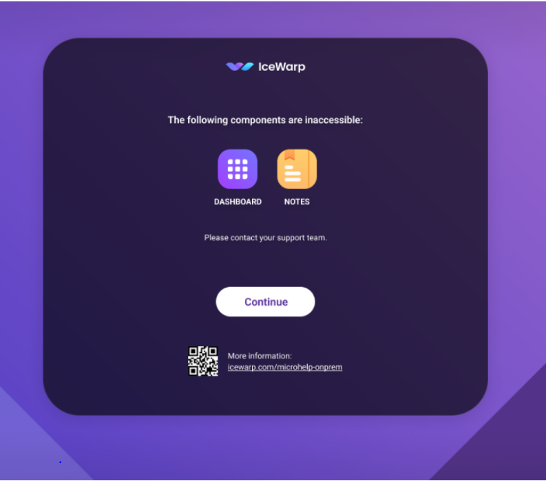 "No access to your applications" is shown during login to IceWarp ...
