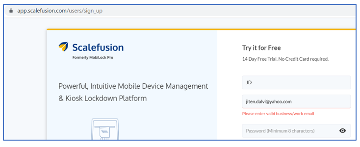 Steps to configure Scalefusion - Advanced MDM – IceWarp India & Middle ...