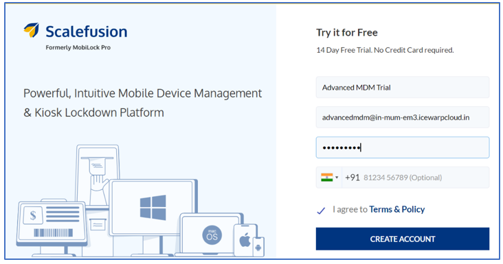 Steps to configure Scalefusion - Advanced MDM – IceWarp India & Middle ...