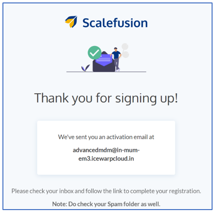 Steps to configure Scalefusion - Advanced MDM – IceWarp India & Middle ...