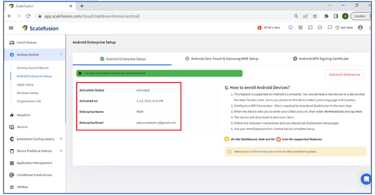 Steps to configure Scalefusion - Advanced MDM – IceWarp India & Middle ...