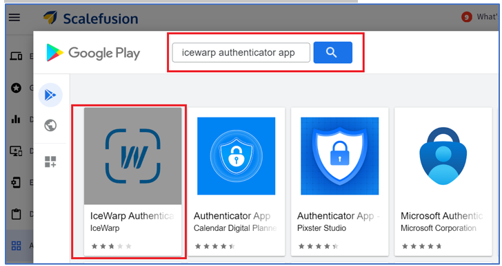 Steps to configure Scalefusion - Advanced MDM – IceWarp India & Middle ...