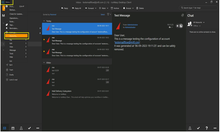 How to setup Chat Configuration in desktop client – IceWarp India ...