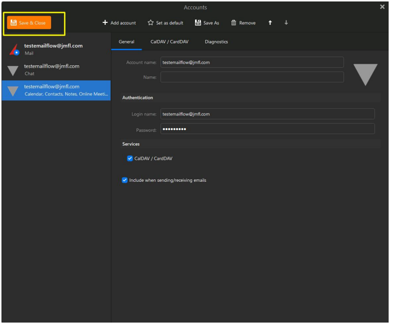 How to setup Contact and Calendar configuration in desktop client ...