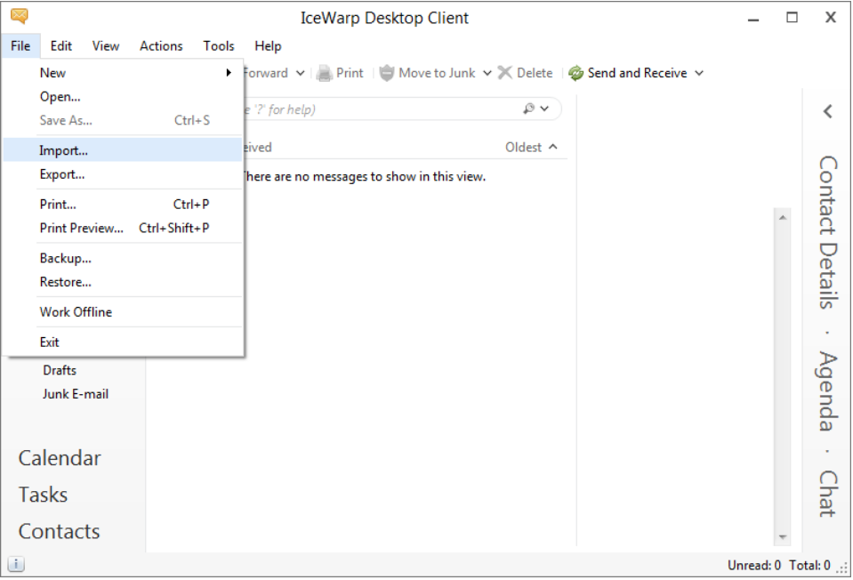 How to Import PST to icewarp desktop client – IceWarp India & Middle ...