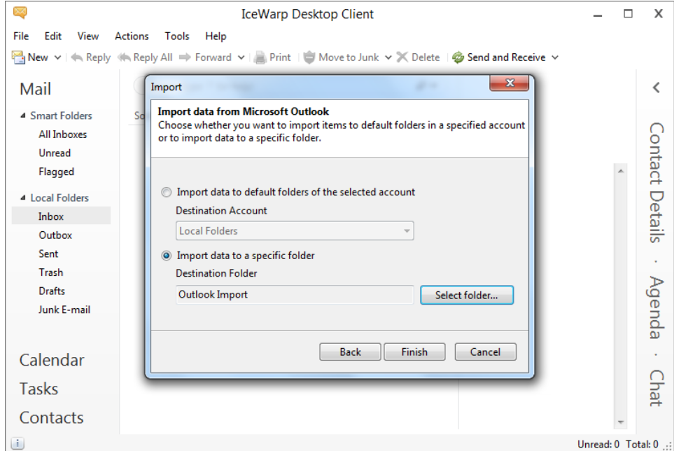 How to Import PST to icewarp desktop client – IceWarp India & Middle ...